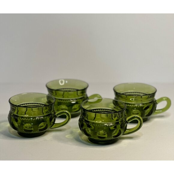Indiana Glass | Dining | Vtg Indiana Glass Kings Crown Thumbprint ...